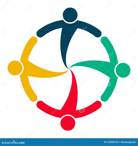Four People Walking Together Silhouette Vector CartoonDealer