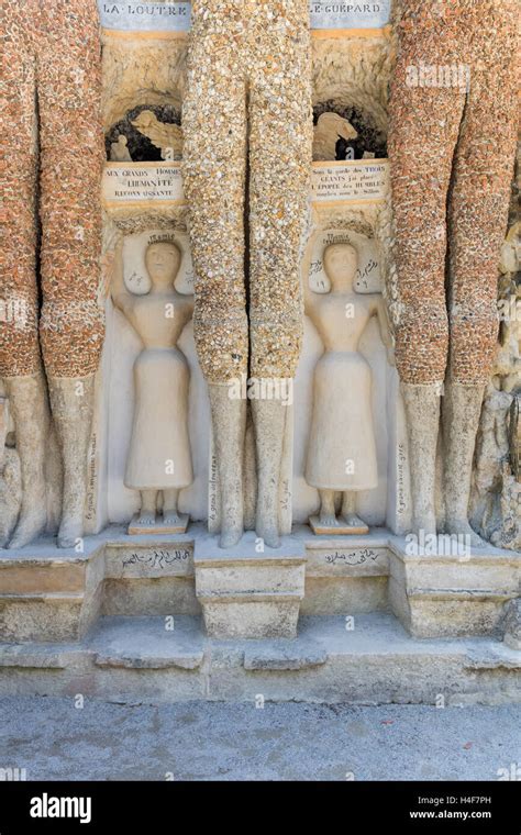 Le Palais Ideal Ideal Palace By Ferdinand Cheval Hauterives Drome Department France Stock
