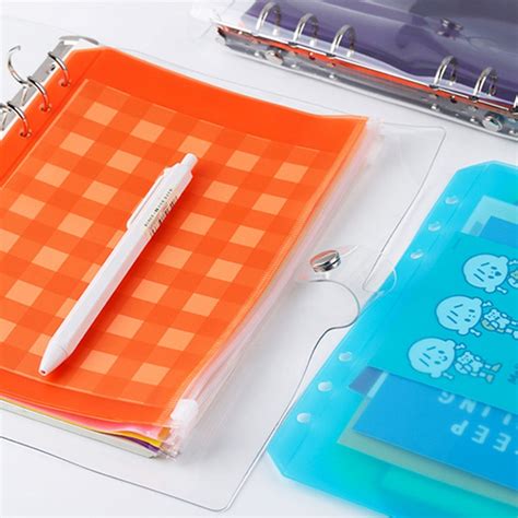 Badu Bg Джобове за класьори A5 A6 Pvc чанта за класьори цветни папки с