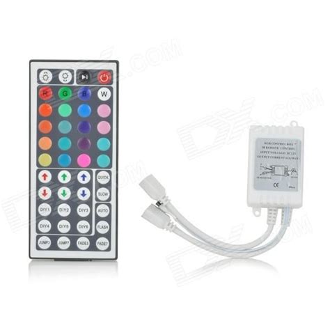 44-Key Infrared IR Remote Controller for RGB LED Light Strip - White ...