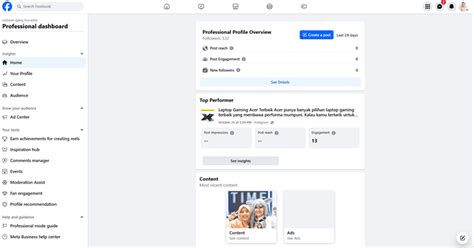 Cara Mengaktifkan Mode Profesional Di Facebook Lengkap Dengan Berbagai