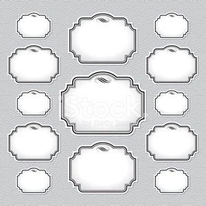Blank Labels Set Vector Royalty Free Vector Stock FreeImages