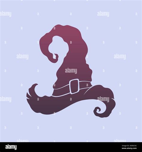 Witch Hat Icon Halloween Costume Vector Illustration Stock Vector