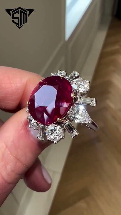 A Beautiful 11 Carat Ruby Flanked By Pear Shaped Colorless Diamonds Venetianvogue Diamond