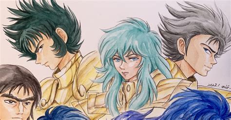 聖闘士星矢 黄金聖闘士集結！ かざり美桜のイラスト Pixiv