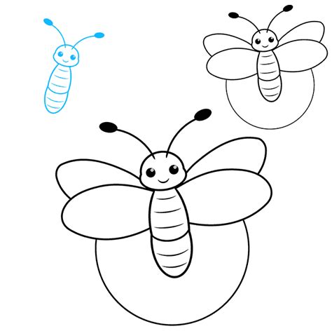 How To Draw A Firefly Really Easy Drawing Tutorial