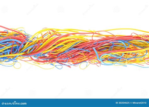 Tangled Cables In Telecommunication Networks Stock Image Image Of