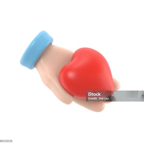 심전도 개념입니다 심장학 Ecg 및 Ekg 심장을 손에 들고 있는 의사 빨간 심장 박동3d 그림 아이소메트릭 3d 디자인 생명을
