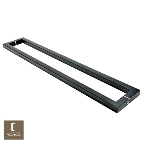 Puxador Para Portas Duplo em Aço Inox 304 Modelo Roma Polido Brilhante