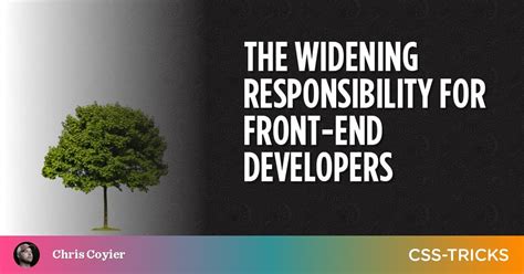 The Widening Responsibility For Front End Developers Rprogramming