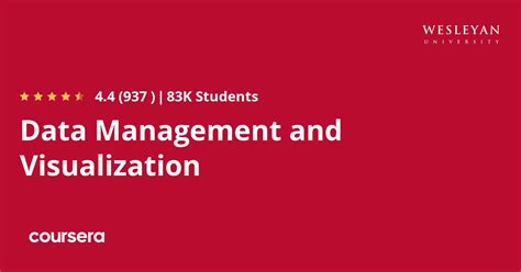Data Management And Visualization Coursera