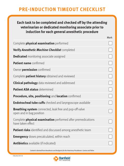 Anesthesia Pre Induction Checklist Pdf