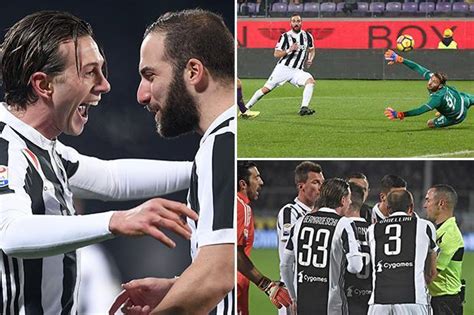 Fiorentina 0 Juventus 2 Federico Bernardeschi And Gonzalo Higuain Net
