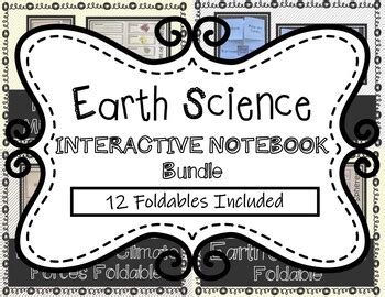 Earth Science Interactive Notebook Bundle Foldables By Kacanich S Creations