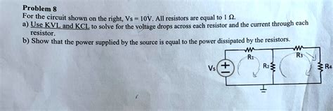 Solved Problem 8 For The Circuit Shown On The Right Vs 10v All