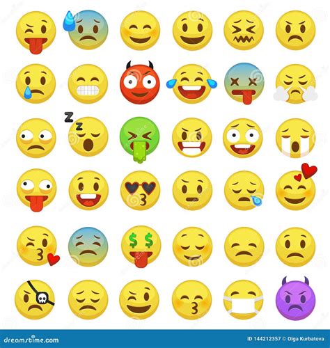 Emoji Emoticons Vector Background Template Emoji Background Text In