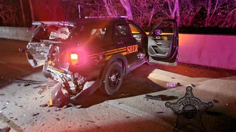 Deputy Injured After Cruiser Was Struck On I 71