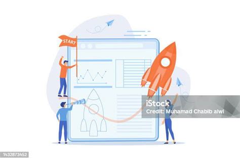 새로운 비즈니스 프로젝트를 시작하십시오 개발 프로세스 혁신 제품 창조적 인 아이디어 출시 시작 벤처 시작 기업가 정신 개념 플랫