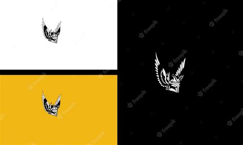 Premium Vector Head Robot With Wings Vector Illustration Line Art Design