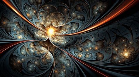 Premium Photo Intricate Fractal Patterns Digital Art