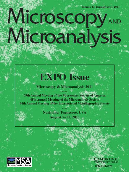 Essential Meeting Information Microscopy And Microanalysis Oxford