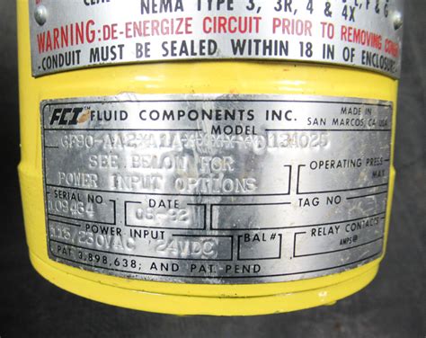 Used Fluid Components Fci Series Gf90 Mass Flow Meter W Sensor Keypad