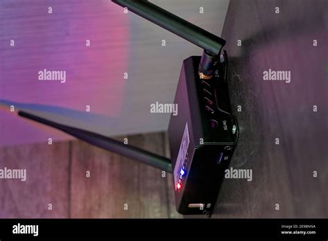 Small Router Mounted On Wall In Travel Trailer To Provide Mobile