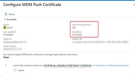 Renew Apple MDM Push Certificate In Intune Prajwal Desai