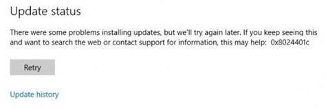 Troubleshooting Windows Updates Error 0x8024401c In Windows PC