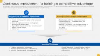 Continuous Change Management Continuous Improvement For Building CM SS