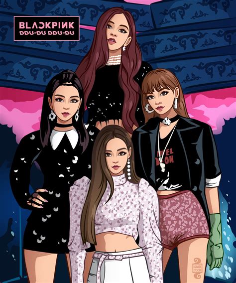 Bts And Blackpink Anime Wallpaper Anime Wallpaper Black Pink Hun Seri