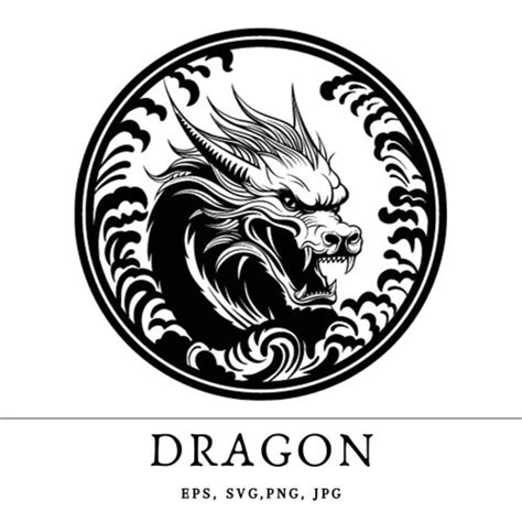 Dragon Svg Dragon Png Chinese Dragon Svg Dragon Head Svg Dragon Clipart