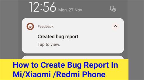 how to create bug report in mi xiaomi redmi phone। create bug report in