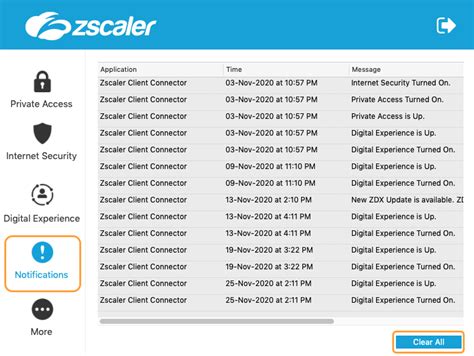 Viewing Notifications On Zscaler Client Connector Zscaler