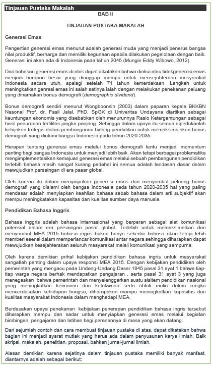 Contoh Tinjauan Pustaka Skripsi 52 Koleksi Gambar