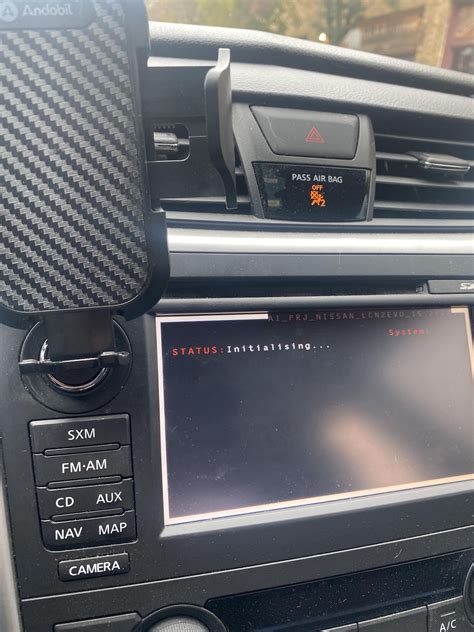 Update Failed Message On Screen Rnissan