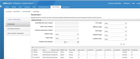 Vmware Vrealize Automation 6 2 2 Monitoring And Reclamation Part 7