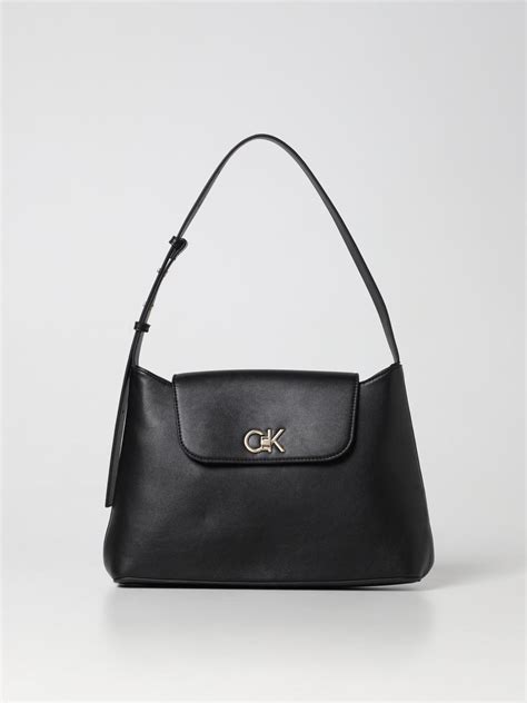 Calvin Klein Borsa A Spalla Donna Nero Borsa A Spalla Calvin Klein