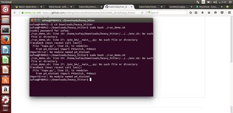 Run Demo Sh ERROR Env Sh Issue 51 P4lang Tutorials GitHub