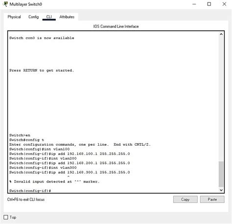 Unable To Assign An Ip To A Vlan Interface Packet Tracer Networking Spiceworks Community