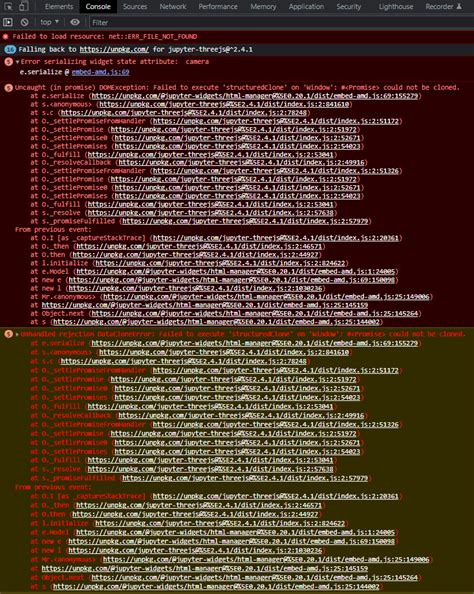 Error Serializing Widget State Attribute Camera When Using Pyvistas Exporthtml Function