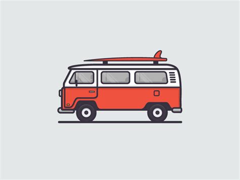 Vw Bus Icon At Collection Of Vw Bus Icon Free For