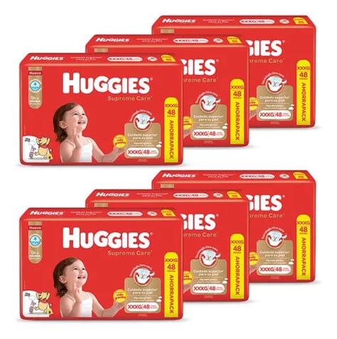 Pañales Huggies Supreme Care Cuidado Superior X 6 Unidades Género Sin