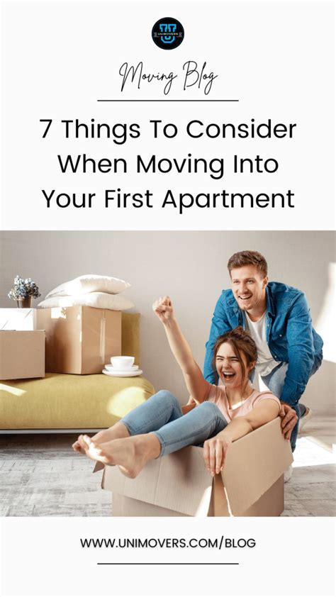 7 Things To Consider When Moving Into Your First Apartment UniMovers