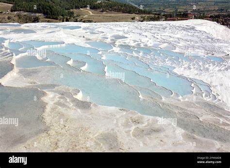 Natural Travertine Pools And Terraces Pamukkale Cotton Castle