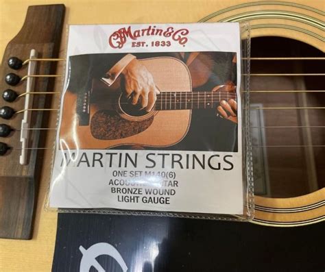 Martin สายกีตาร์โปร่ง เบอร์12 สายกีต้าโปร่งmatin Acoustic Guitar Strings Matin สายทนทานสนิมไม่