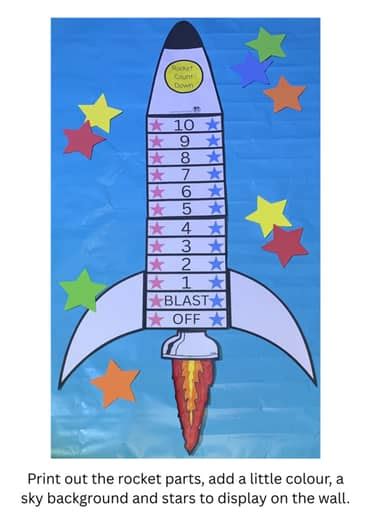 Rocket Countdown Counting Backwards Math Activity By Learning With Zippy