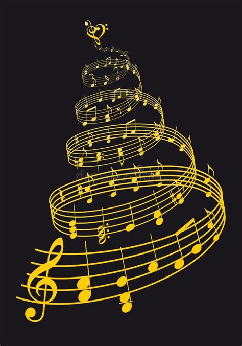 Christmas Tree Music Notes Stock Illustrations 673 Christmas Tree