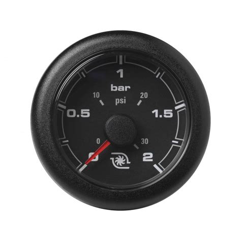 Veratron Oceanlink Ii 52mm Presión Turbo Negra 2bar 30psi 12 24v Dlrb