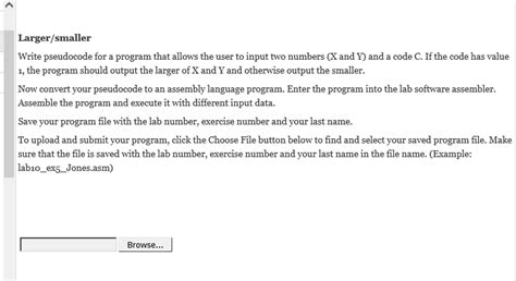 Largersmaller Write Pseudocode For A Program That